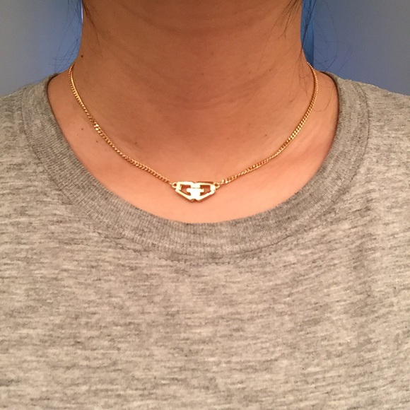 Givenchy | Jewelry | Vintage Givenchy Gold Logo Necklace | Poshmark